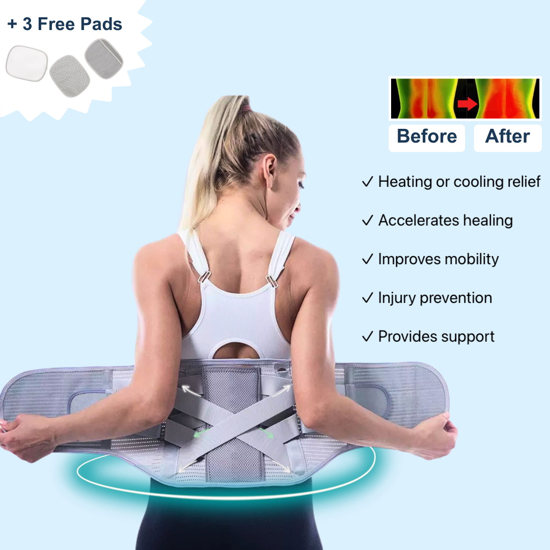 Adjustable 3-Level Heated Instant Back Pain Relief Belt – Naturalaclinic